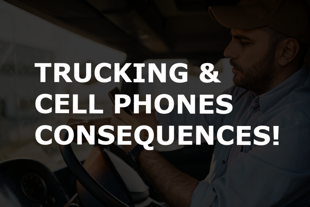 What is the FMCSA rule on handheld devices like cell phones?